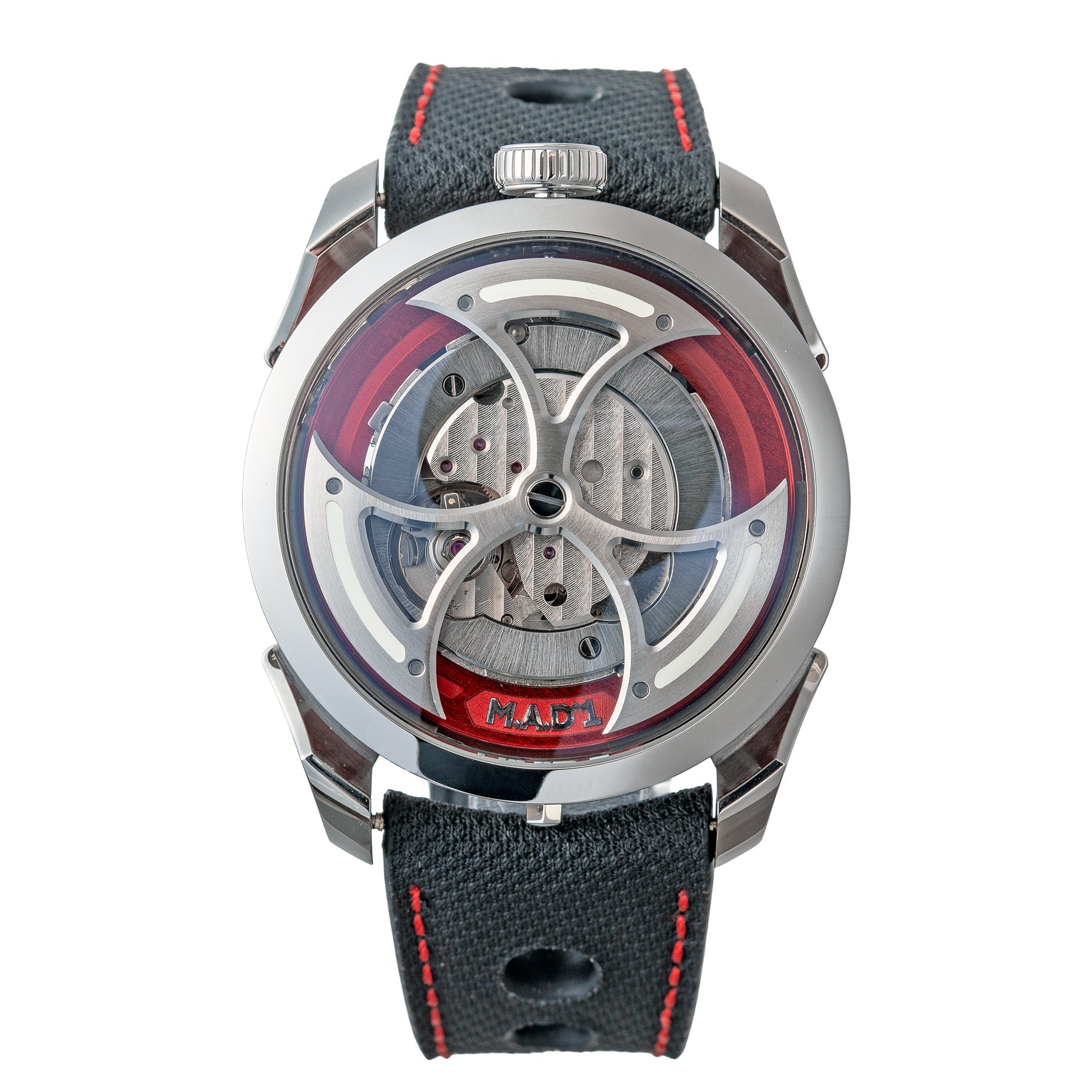 MB&F M.A.D. 1 Red Edition 42mm Steel – Greenleaf & Crosby